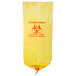 44 Gallon 17 Microns 37" x 50" High Density Yellow Infectious Linen ...