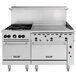 Vulcan 60SS-4B36GTP Endurance Liquid Propane 4 Burner 60" Range with 36 ...