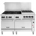 Vulcan 60SC-6B24CBN Endurance Natural Gas 6 Burner 60" Range with 24 ...