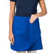 Intedge Blue Poly-Cotton 4-Way Waist Apron - 38" x 34"
