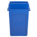 Rubbermaid Slim Jim 92 Qt. / 23 Gallon Blue Rectangular Trash Can with ...
