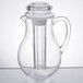 Tablecraft 319 2 Qt. Polycarbonate Pitcher with Ice Core
