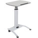 Luxor LX-PNADJ-WH 25 1/2" Pneumatic Adjustable Height Lectern
