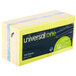 Universal UNV35612 3" x 3" Assorted Neon Color Self-Stick Note - 12/Pack