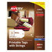 Avery® 22802 2" x 3 1/2" Printable Tags with Strings - 96/Pack
