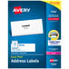 Avery® 5162 1 1/3" x 4" White Easy Peel Mailing Address Labels - 1400/Box