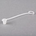 Tablecraft C100TC White Squeeze Bottle Tethered Caps - 12/Pack