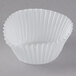 White Fluted Mini Baking Cup 1 1/4" x 7/8" - 1000/Pack