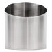 Tablecraft R44 4" Brushed Stainless Steel Angled French Fry Cup
