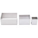 Ateco 5258 3-Piece Stainless Steel Rectangular Cutter Set
