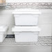 Choice 18" x 12" x 6" White Plastic Food Storage Box