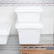 Choice 18" x 12" x 9" White Plastic Food Storage Box