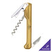 Franmara 2015-69 Capitano Customizable Waiter's Corkscrew with Nugget ...