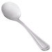 Choice Bethany 6" 18/0 Stainless Steel Bouillon Spoon - 12/Case