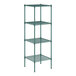 Regency 24" x 60" Green Epoxy Drying Rack 4-Shelf Kit with 74" Posts ...