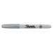 Sharpie 39100 Metallic Silver Bullet Tip Permanent Marker - 12/Pack