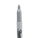 Sharpie 39100 Metallic Silver Bullet Tip Permanent Marker - 12/Pack