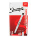 Sharpie 37001 Black Ultra-Fine Point Permanent Marker - 12/Pack