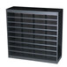 Safco 9221BLR E-Z Stor Black 36-Section Steel / Fiberboard File ...