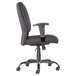 OIF BT4510 Black Big and Tall Fabric Swivel / Tilt Chair with Arms