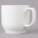 Bon Chef 1500002P Mid Century 8 oz. White Porcelain Cup - 36/Case