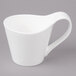 Bon Chef 5000001B Wide Rim 8 oz. White Bone China Cup - 36/Case