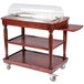 Bon Chef 50070 38" x 23 1/2" x 43" Mahogany Cheese Cart