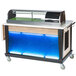 Bon Chef 50045 54 1/2" x 30" x 45" Blue / Silver Sushi Cart