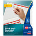 Avery® 12450 Index Maker 8-Tab 3-Hole Punched Plastic Clear Label ...