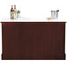 Bon Chef 51004 61" x 25 1/4" x 36" Wood Back Bar