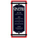 Menu Solutions ACRB-BA Red 4 1/4" x 11" Customizable Acrylic Menu Board ...