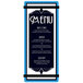 Menu Solutions ACRB-BA Blue 4 1/4" x 11" Customizable Acrylic Menu ...