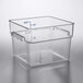 Choice 12 Qt. Clear Square Polycarbonate Food Storage Container with ...
