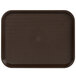 Choice 12" x 16" Black Plastic Fast Food Tray