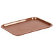 Choice 12" x 16" Brown Plastic Fast Food Tray - 12/Pack