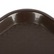 Choice 14" x 18" Chocolate Brown Plastic Fast Food Tray