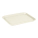 Choice 10" x 14" Beige Plastic Fast Food Tray - 12/Pack