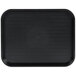 Choice 14" x 18" Black Plastic Fast Food Tray - 12/Pack