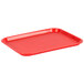 Choice 14" x 18" Red Plastic Fast Food Tray - 12/Pack