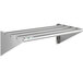 Regency 16" x 36" Stainless Steel Tubular Wall Mounted Shelf