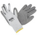 Cordova Rival Gray HPPE / Synthetic Fiber Cut Resistant Gloves with Gray Polyurethane Palm ...