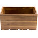 Tablecraft CRATE136 Third Size, 6" Deep Acacia Wood Serving and Display ...