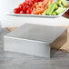 Tablecraft SS4004 5 Qt. 18-8 Stainless Steel Straight Sided Square Bowl ...