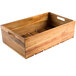 Tablecraft CRATE116 Full size, 6" Deep Gastronorm Acacia Wood Serving ...