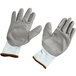 Cordova Caliber White HPPE Gloves with Gray Polyurethane Palm Coating - Medium