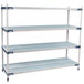 Metro X576GX3 MetroMax i 4-Shelf Polymer Shelving Unit - 24" x 72" x 63"