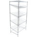 Regency Chrome 5-Shelf Angled Stationary Merchandising Rack - 18" x 24 ...