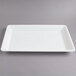 Fineline RC473.WH Platter Pleasers 18" x 12" White Plastic Rectangular ...