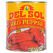 Del Sol Sweet Roasted Red Peppers #10 Can - 6/Case