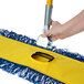 Lavex 24" x 5" All-In-One Microfiber Dust / Dry Mop with 60" Handle